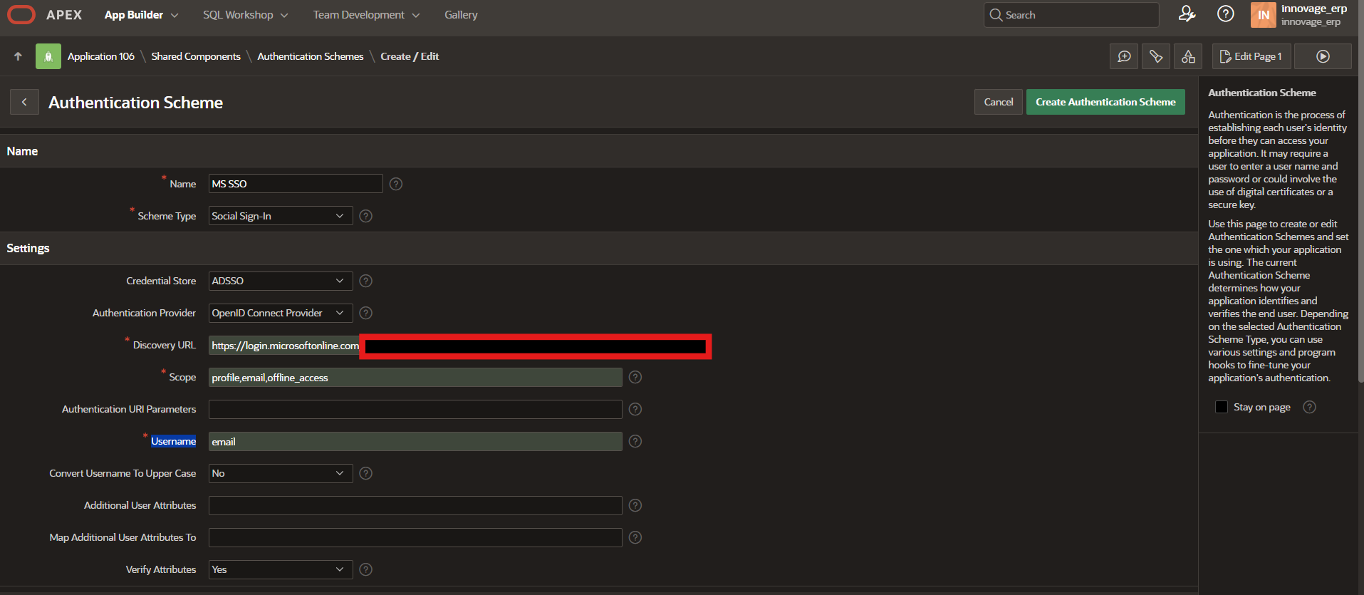 Enabling Microsoft Azure SSO in Oracle APEX - Innovage Cloud